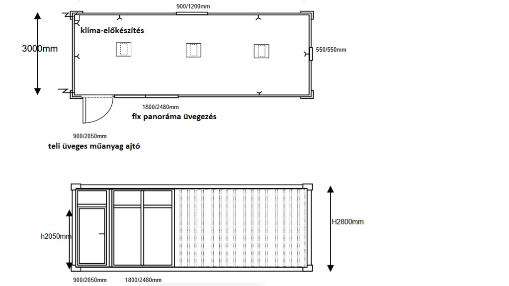 Forest Fusion Extra 7x3m irodakonténer | EXcont Container